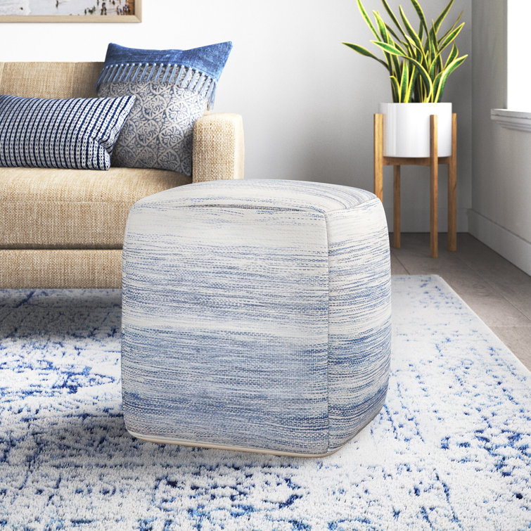 Mistana™ Teagan 20'' Wide Square Pouf Ottoman & Reviews | Wayfair